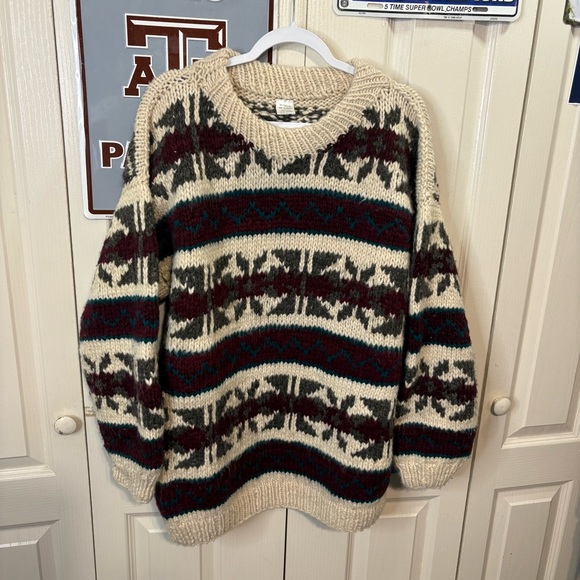 World of Wool | Sweaters | Mens Multicolor Crewneck Sweater | Poshmark